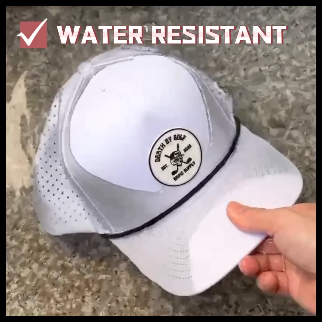 Custom 5 Panel Pvc Rubber Patch 3d Embroidery Logo Laser Cut Drilled ...