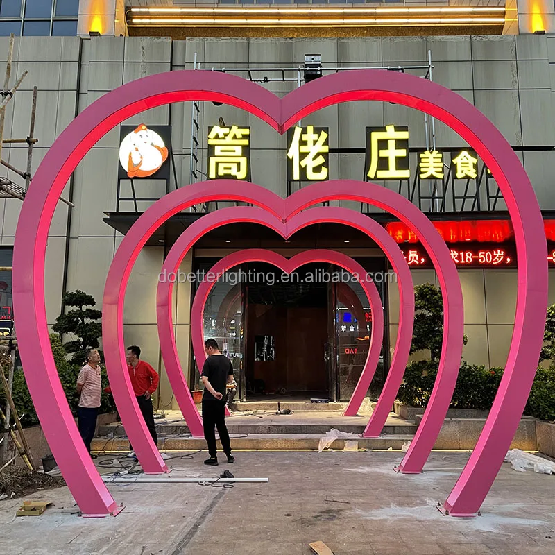LED Landscape Art Metal Sculpture Tunnel Arch - Smart Outdoor Light