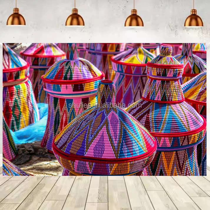 Ethiopian Habesha Mesob Backdrop Ethiopian Woven Basket Backdrop ...
