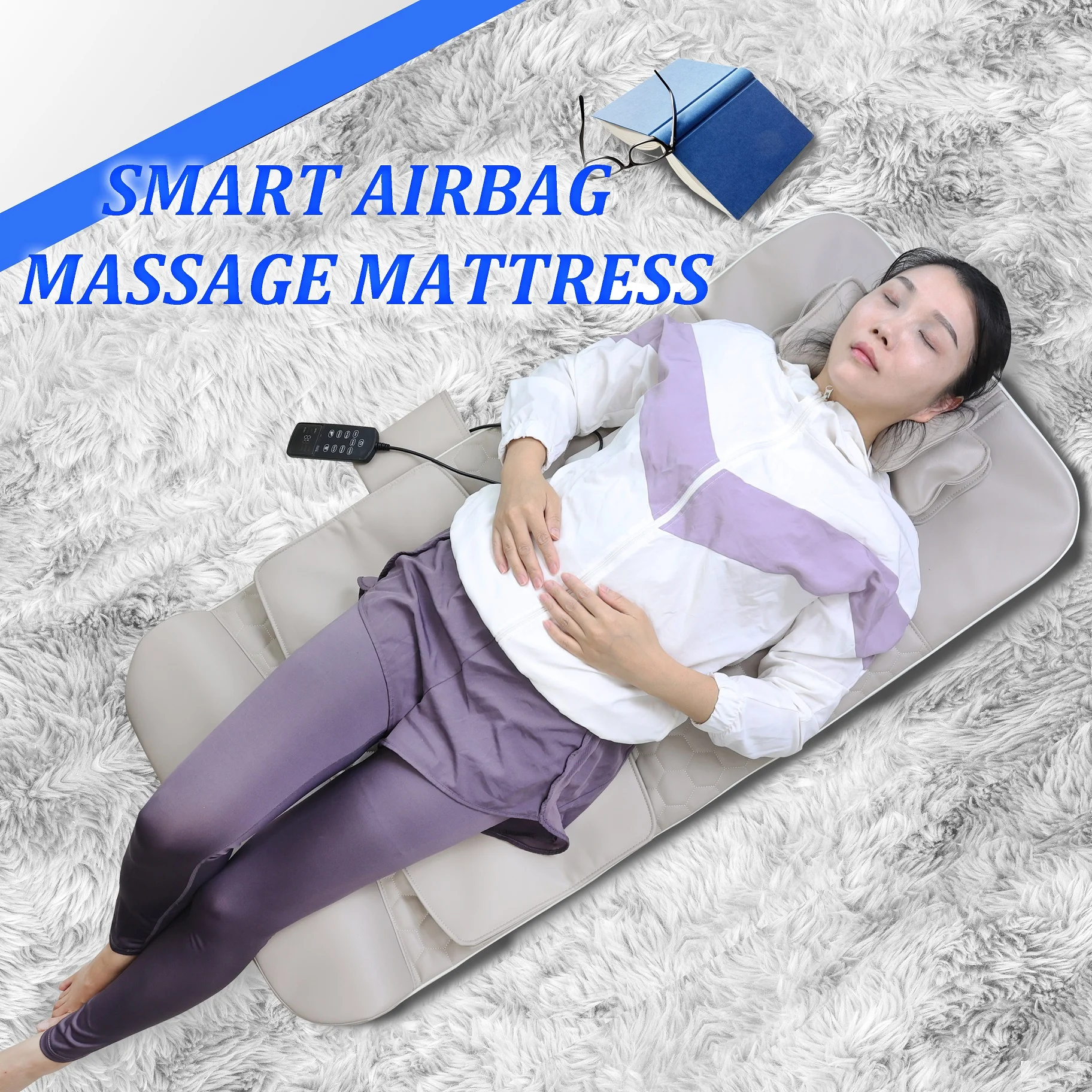 Healthpal Yoga Back Stretching Mat - Wide Full Body Massage