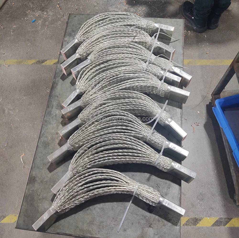 Bare Copper Shunt Braid Wire Connector Crimp Terminal for Power ...