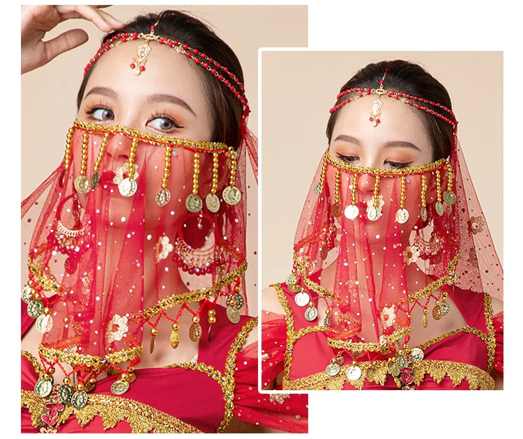 Wholesale Bollywood Belly Dance Fashion Beading Shiny Mesh Rectangular ...