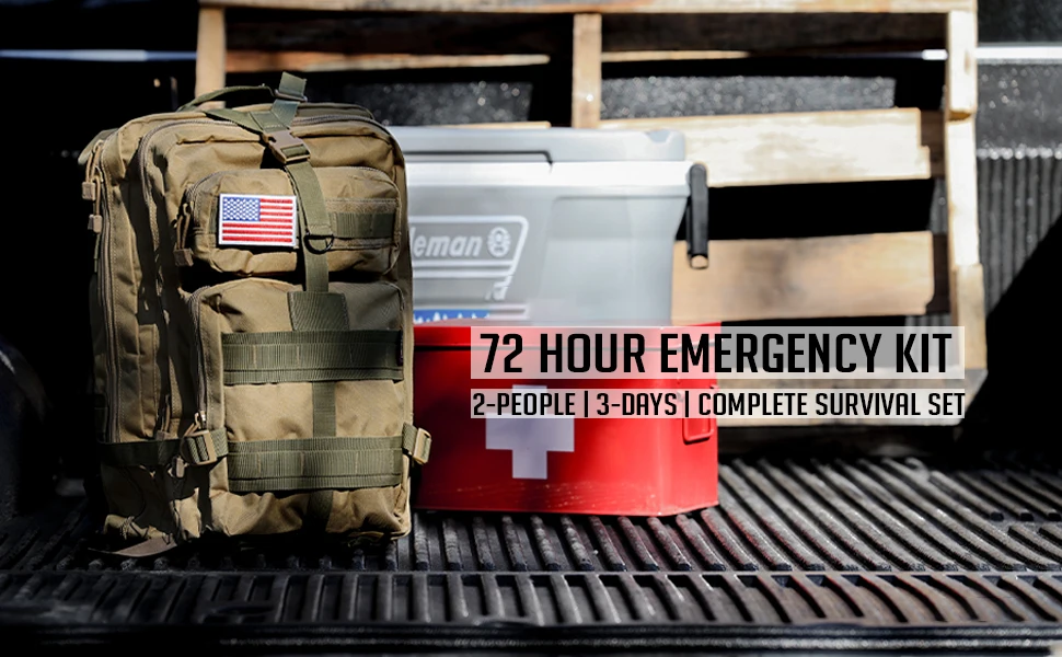 Custom 72 Hours Earthquake Bug Out Bag - Survival Essentials