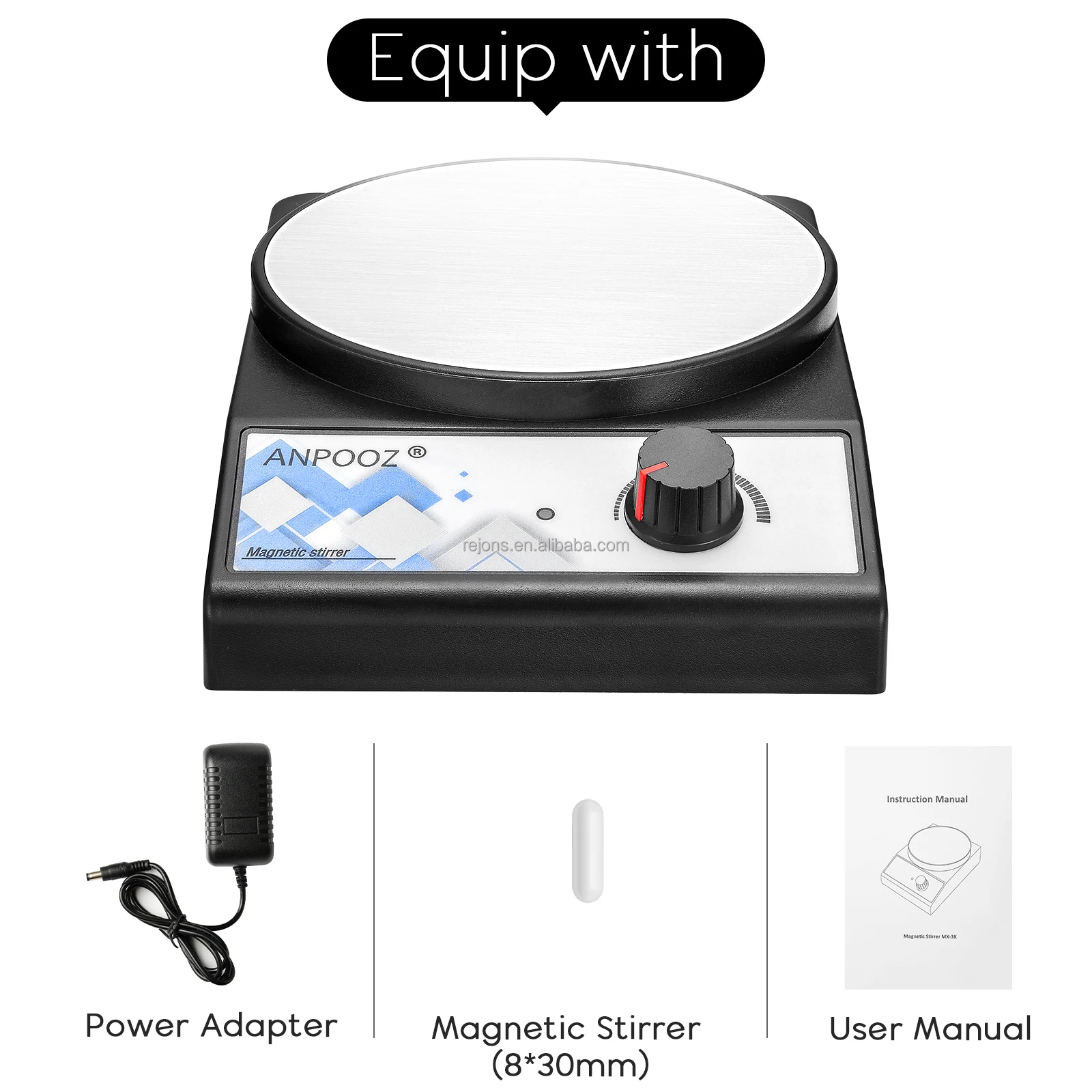 Magnetic Stirrer Magnetic Stir Plate 3000rpm Lab Stirrers With Stir Bar ...