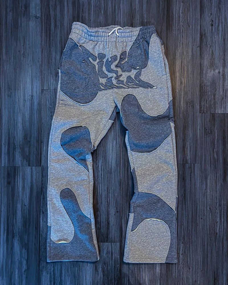 Jogging Custom Casual Street Embroidery Patchwork Cotton Fabric Hoodie ...