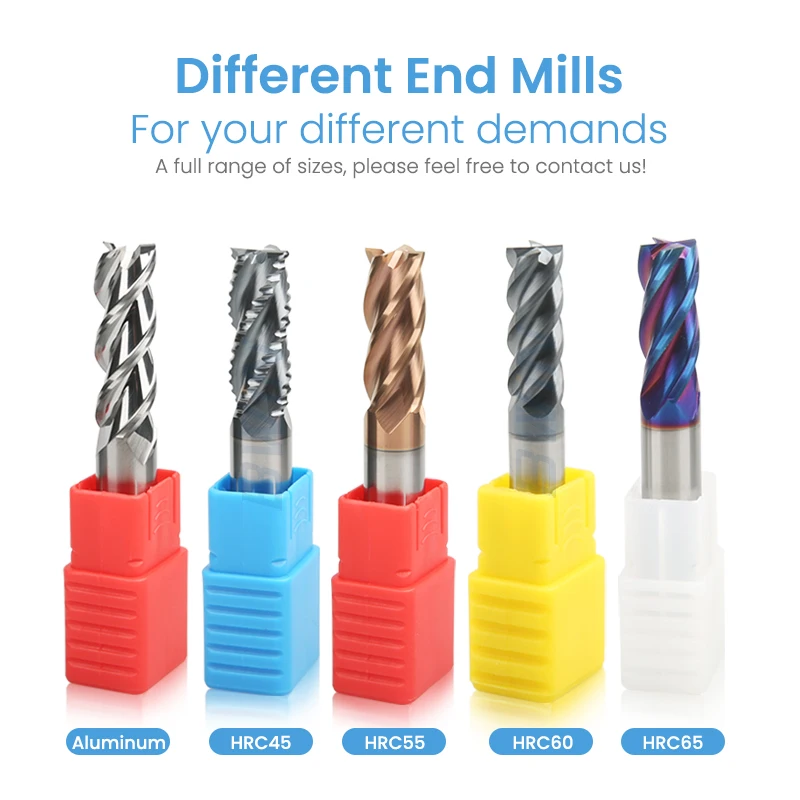 BWiN Hard Colorful DLC Coating Custom CNC Router Bits Milling Cutter ...