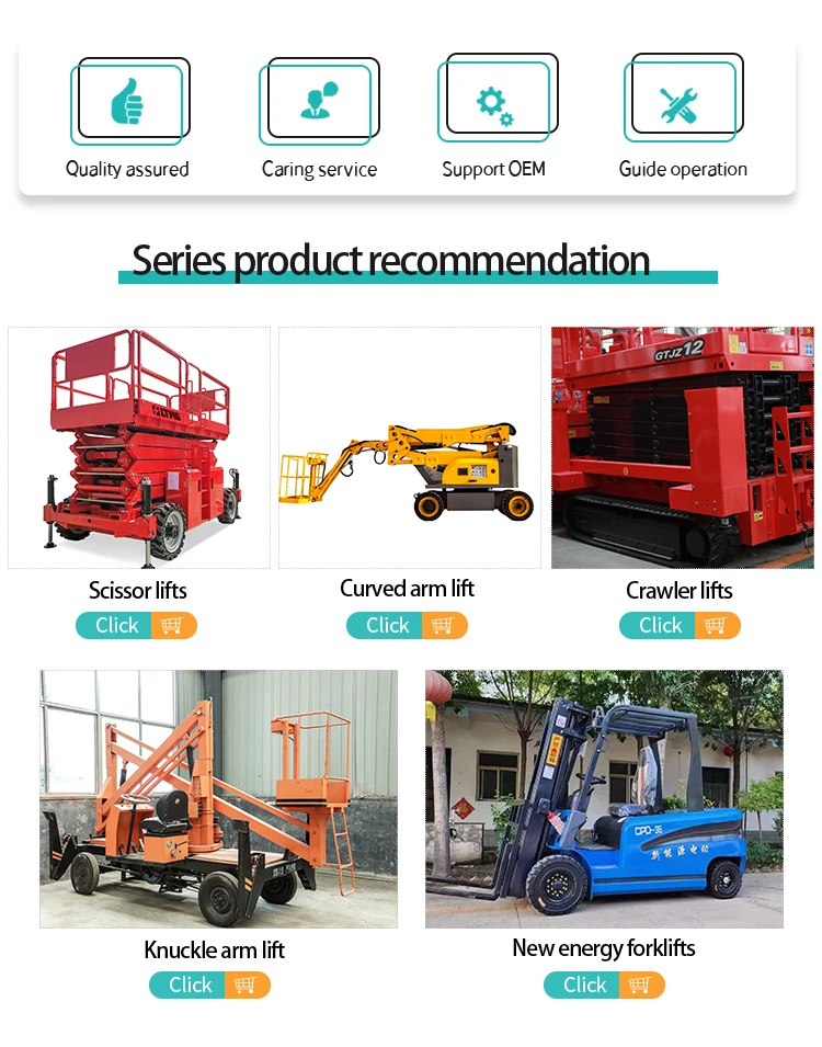 Small Simple Portable Electric Forklift Truck Hydraulic Handling Truck Curved Arm Elevated ...