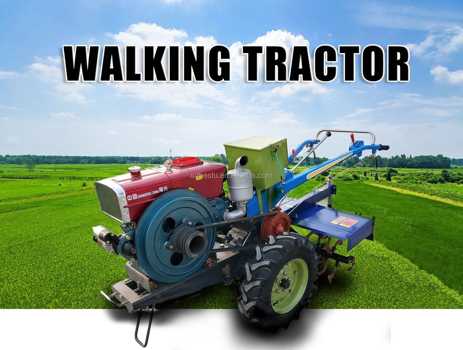 Tractor Farm - Bestu Walking Tractor with 15HP Diesel Motor