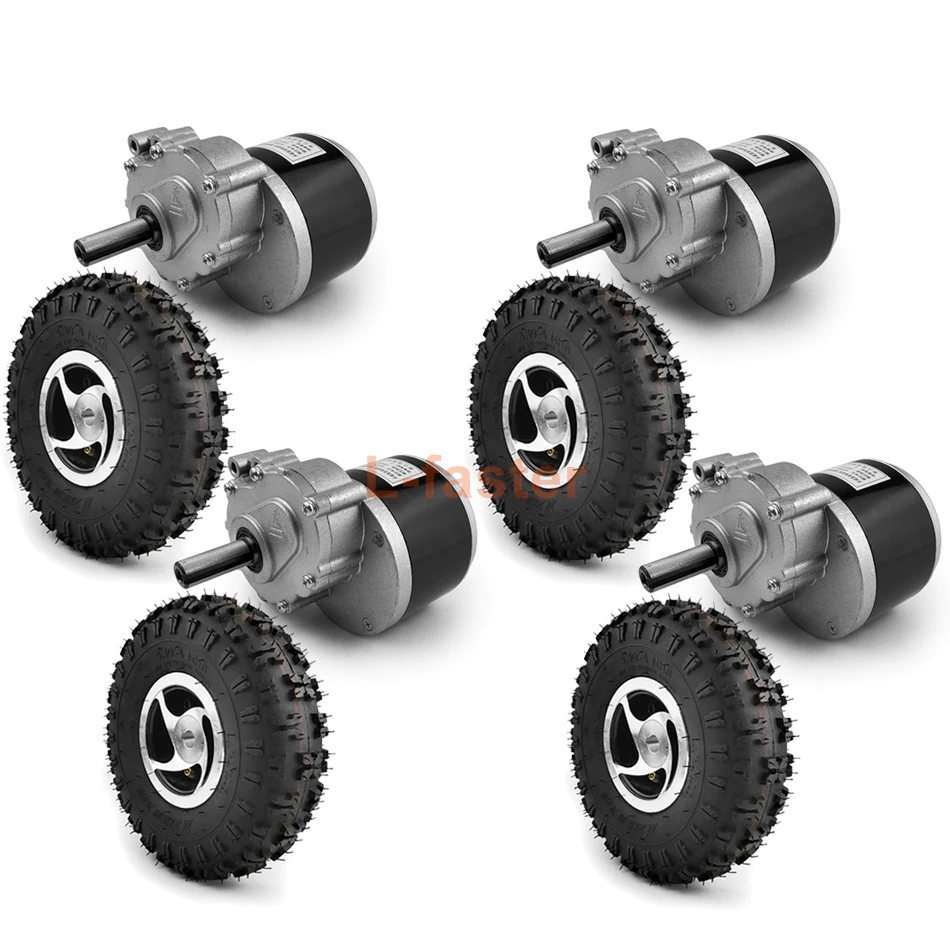 24V 1000W Electric 4WD Drive Kit - 4X4 Off-Road Tire & 10 Inch Wheel ...