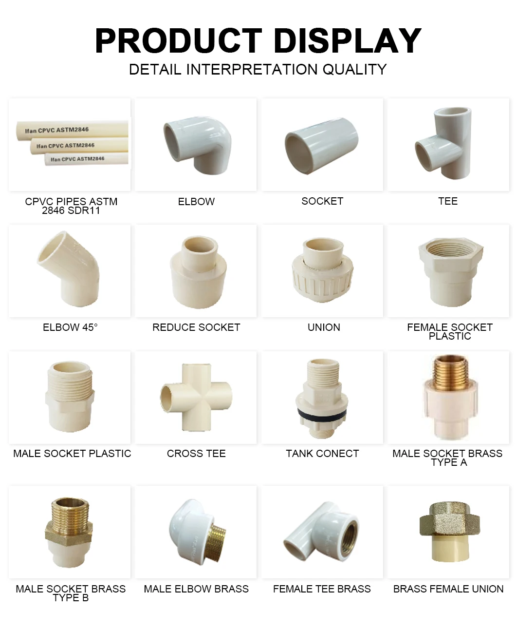 Customized CPVC Pipe Fittings for Reliable Plumbing Solutions