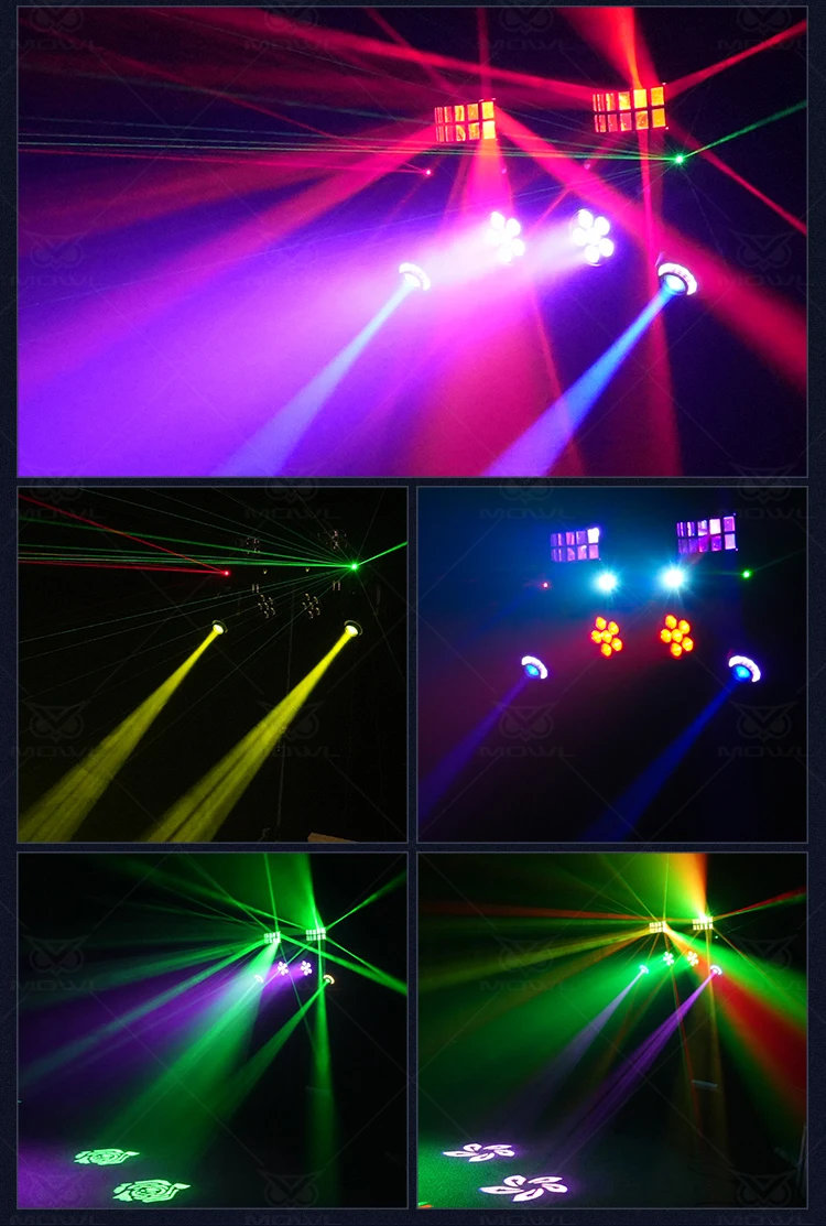 DJ Party Disco Bar Stage Light 12x1W RGBW LED Moving Head Beam with ...