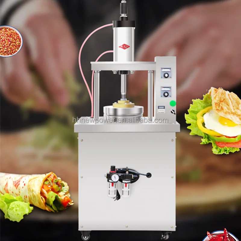 Pneumatic Motorized Chapati Roti Paratha Making Machine Hydraulic Flour ...