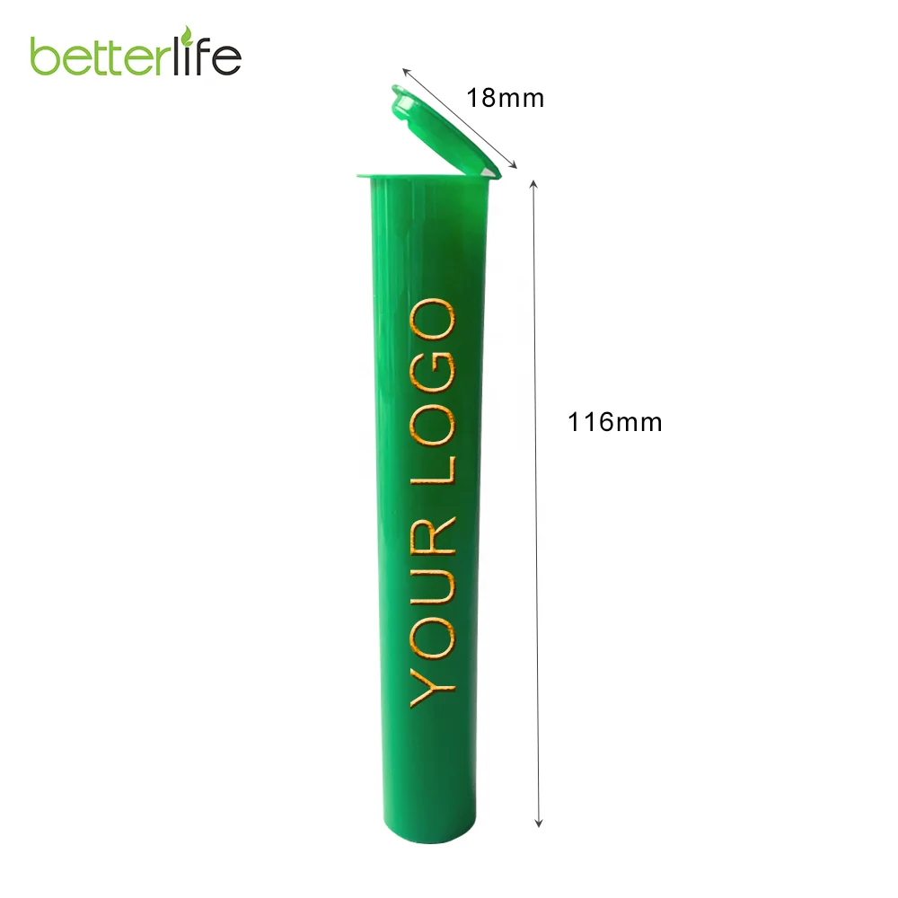 Wholesale Child Resistant Plastic Pop Top Tube 116mm Proof Smell ...