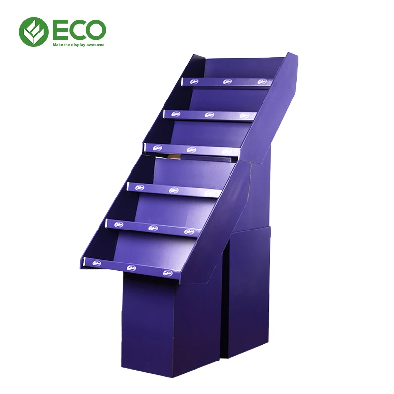 Supermarket Cardboard Chips With Stand For Snack Display Custom Display ...