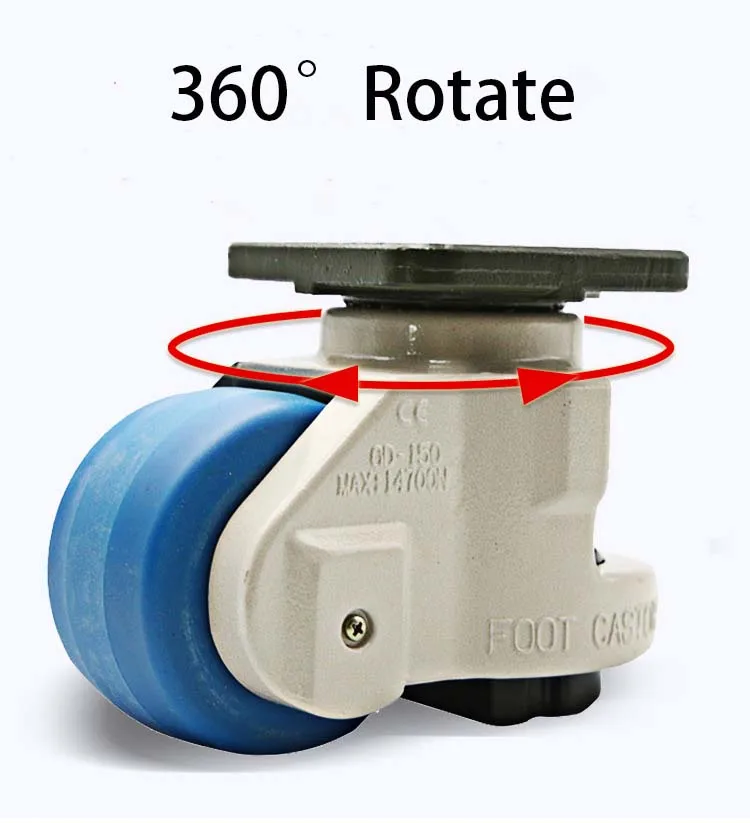 Foot Master Heavy Duty Retractable Leveling Nylon Castors