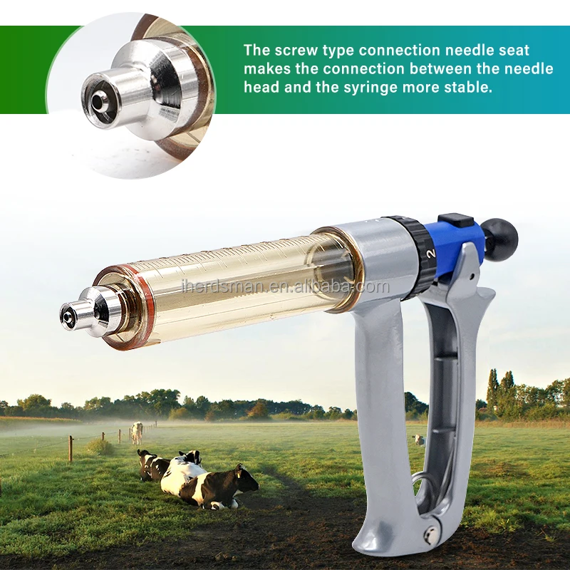 25ml/50ml Automatic Veterinary Syringes - Adjustable Injectors