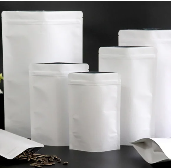 High Quality Aluminizing Kraft Paper Pouch Square Flat Bottom Bag With ...