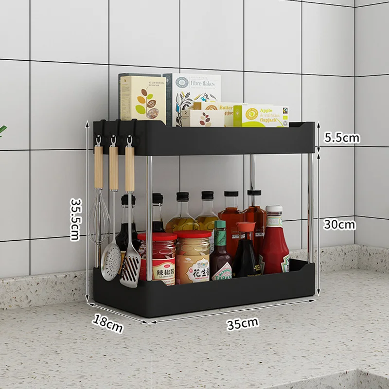 Custom Household Plastic Storage Rack Bathroom Kitchen Multi-functional ...