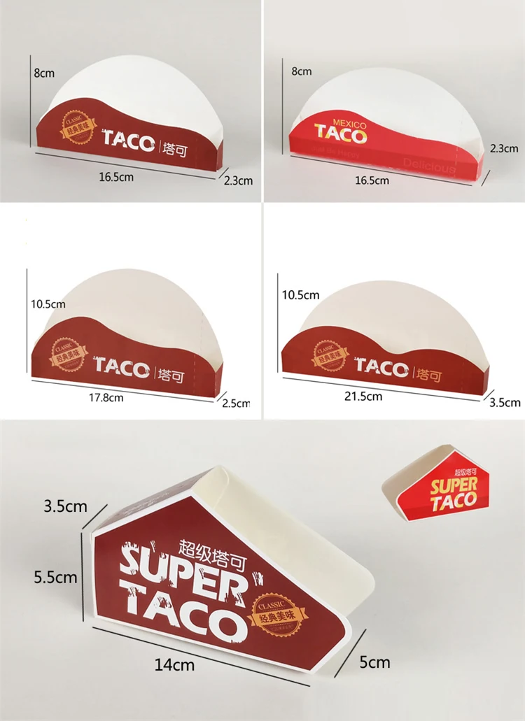 Bio-degradable Food Packing Box - Perfect for Taco Packaging