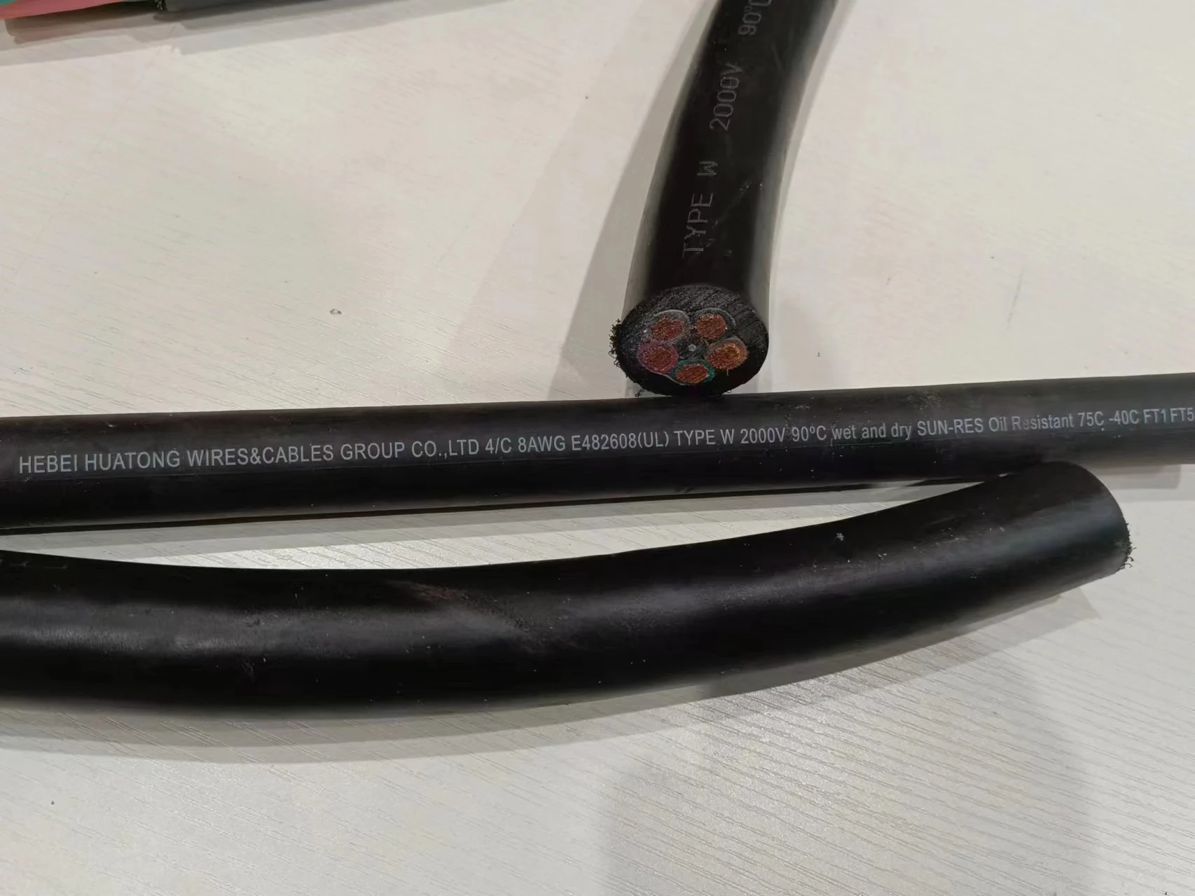 Flexible Copper Conductors, EPR Insulation CPE Jacket Type W Cable 2KV ...