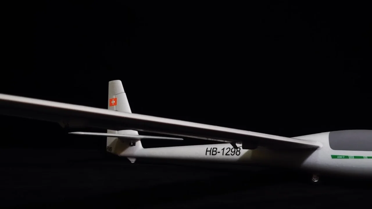 Aerobatic Fms 2500mm Asw-17 Ep Rc Glider Kit Pnp With Cnc Aluminum Spar ...