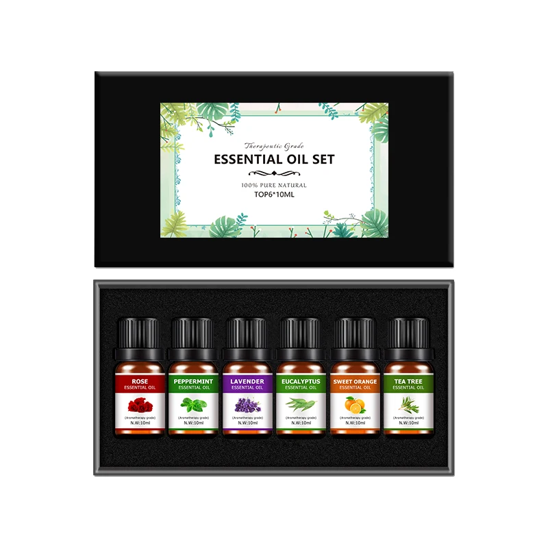 Private Label Optional Kit 6pcs 10ml Essential Oil Set Home Fragrance