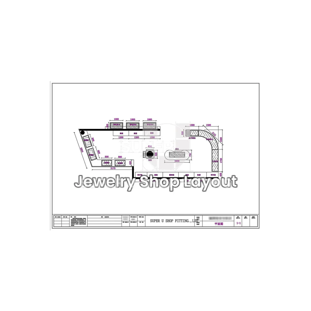 Wholesale Small Jewellery Showroom Layout Plan | Retail Diamond Jewelry ...