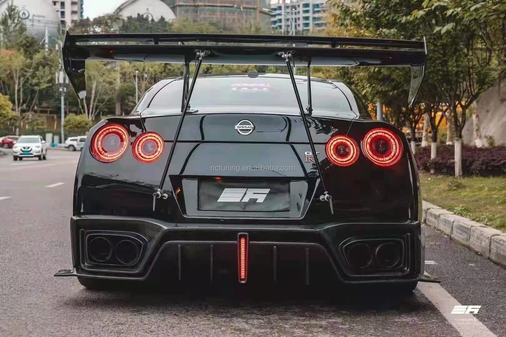 Robot Design Wide Body Kit For Nissan Gt-r R35 Front Bumper Rear Bumper ...