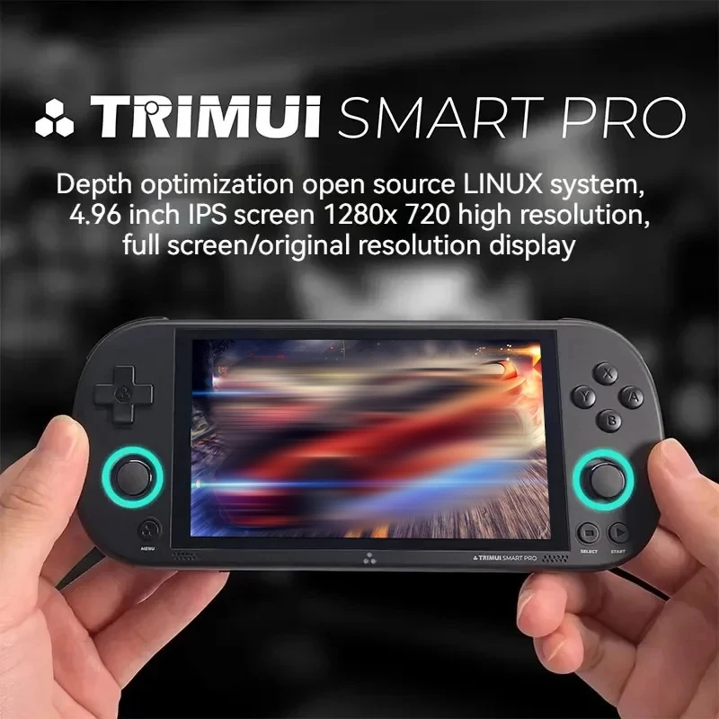 Trimui Smart Pro Portable Classic Game Console 4.96inch Ips Handheld ...