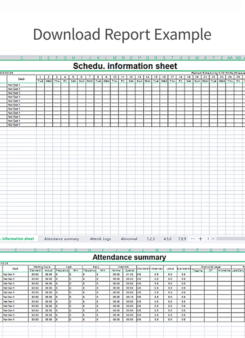 Smart TCP IP Fingerprint Time Clock Machine for Attendance