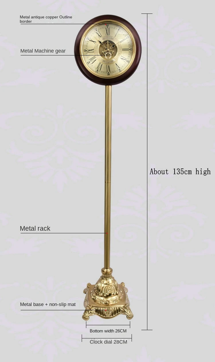 12 Inch Luxury Home Living Room Creative Decoration Metal Clock Fashion ... 12 Inch Luxury Home Living Room Creative Decoration Metal Clock Fashion ...