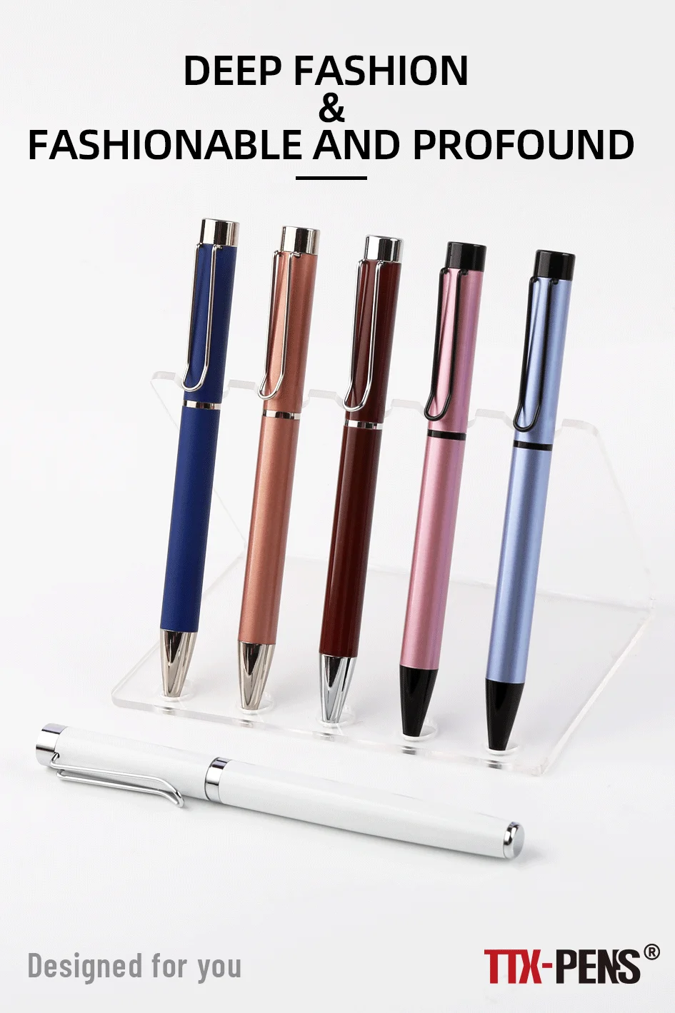 Ttx Cheap Promotional Hotel Custom Logo Metal Clip Mechanical Ink Gel ...