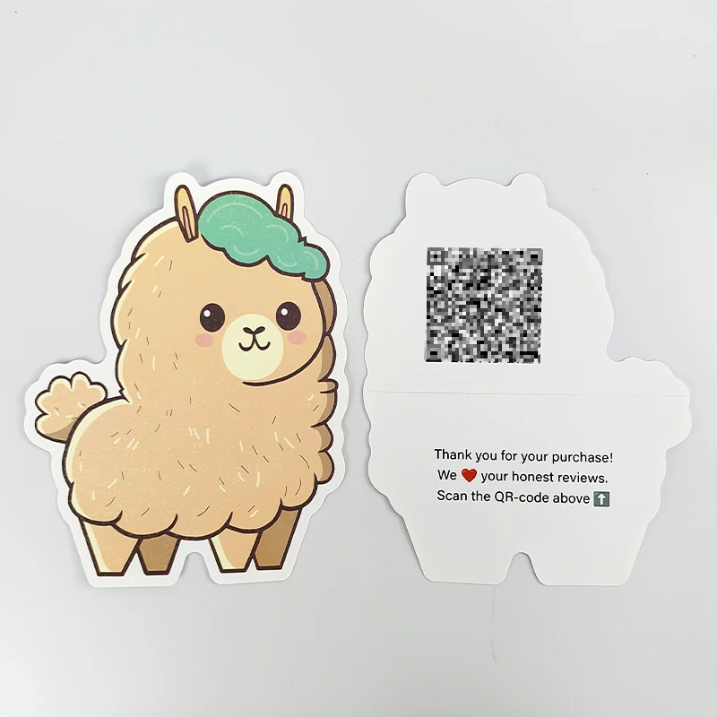 Die Cut Logo UV Resist Back Split Self Adhesive Promotional Custom QR ...