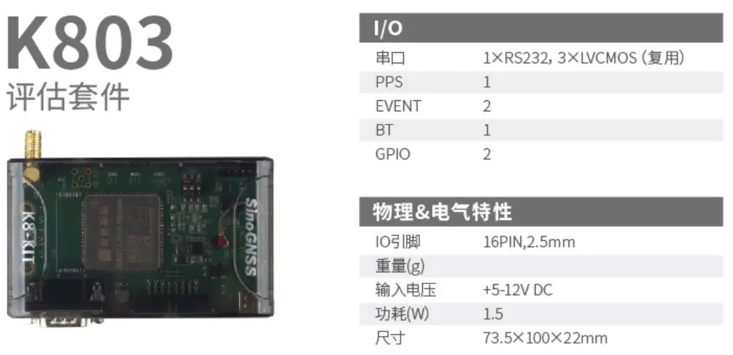 Comnav K803 Board Evaluation Kit Gps Beidou Satellite High Precision Positioning Rtk Measurement ...