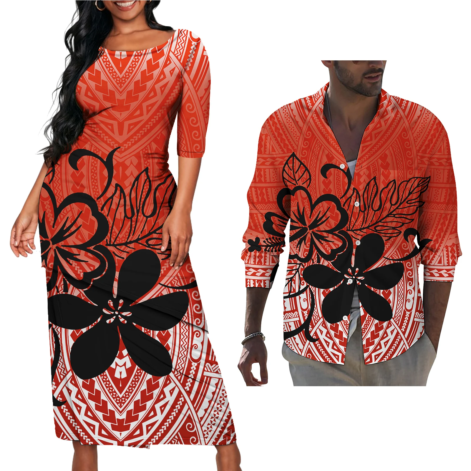 Shop Our Traditional Polynesian Tribal Samoan Puletasi Dress