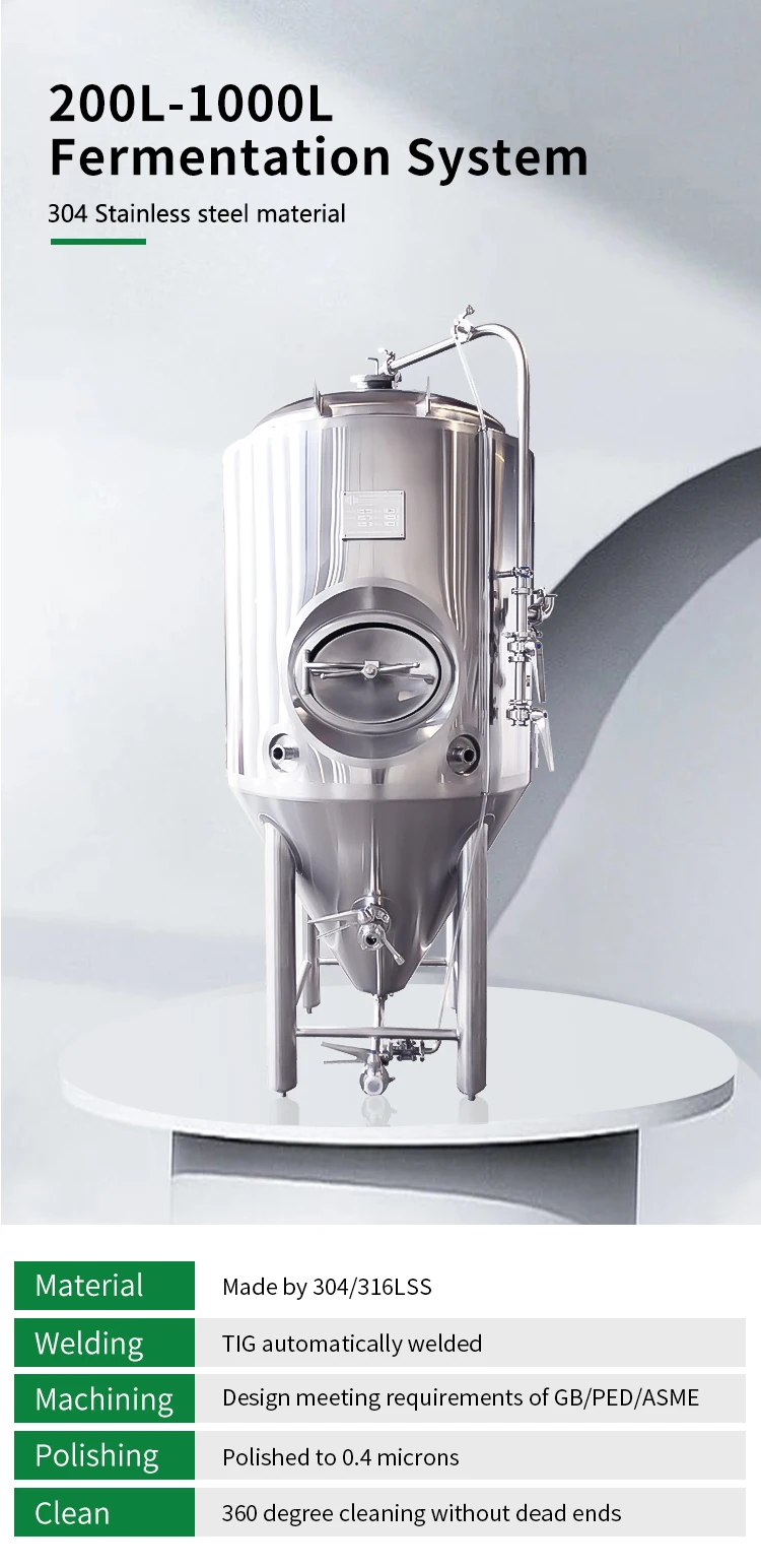 Tiantai 5000L Hard Seltzer Sodas Cider Fermenter Fermentation tank ...