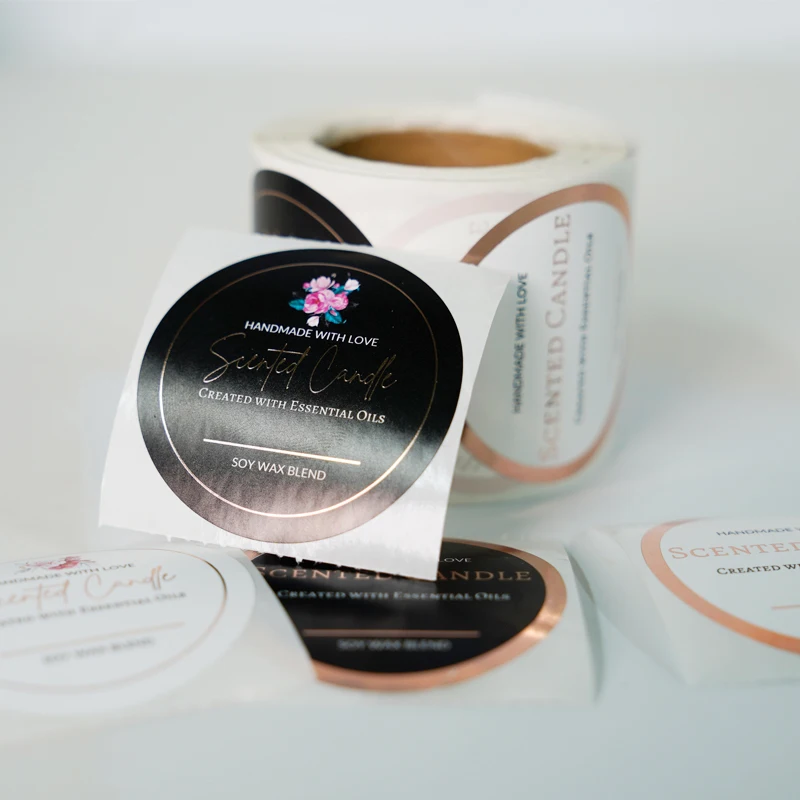 Custom Printed Cosmetic Logo Sticker Essential Oil Waterproof Self ...