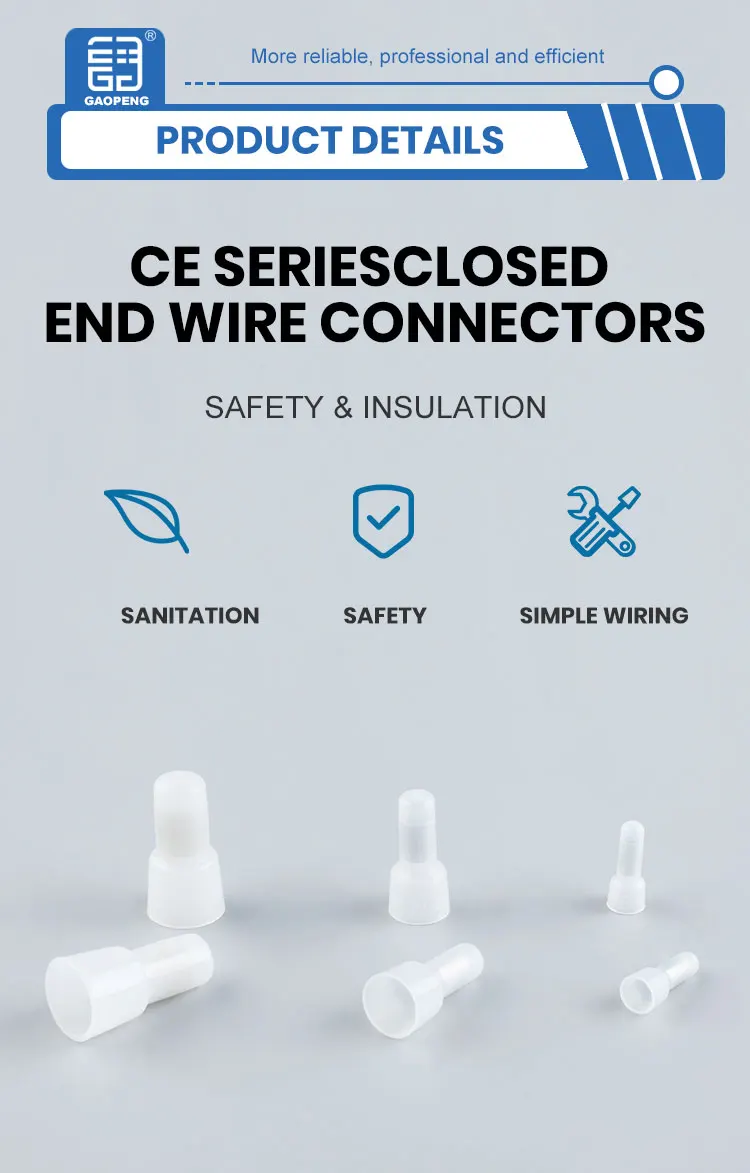 CE1 CE2 CE5 Closed End Crimp Caps Electrical Wire Cable Terminals ...