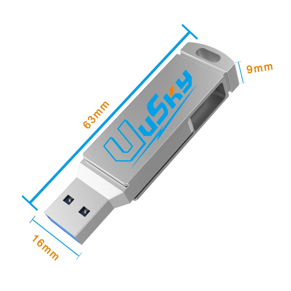 High Quality 2TB USB 3.0 Flash Drive - Blister Packaging