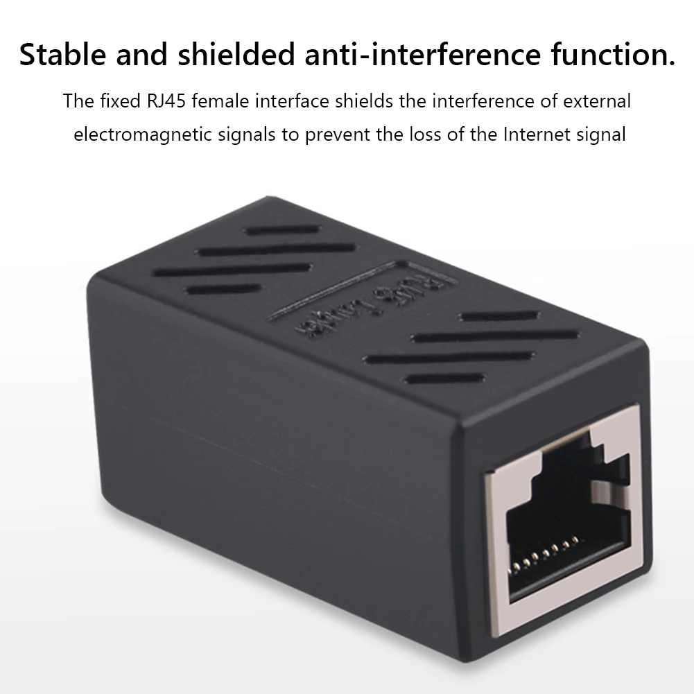 Rj45 Ethernet Cable Coupler Network Lan Connector 8p8c Female To Female ...