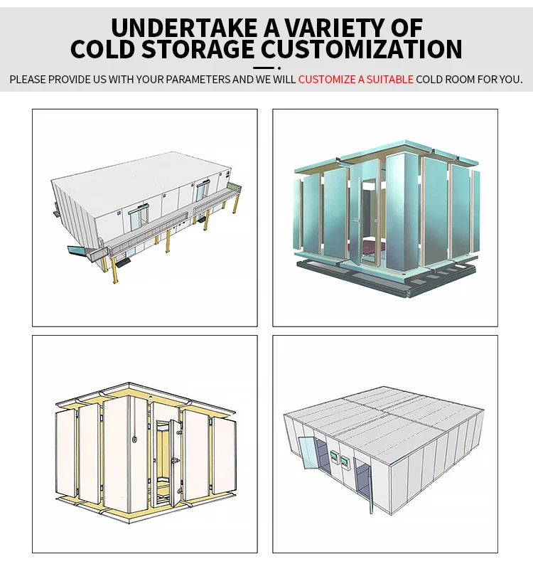 Modular Cold Storage Room With Pu Insulated Sandwich Panel Cold Room ...