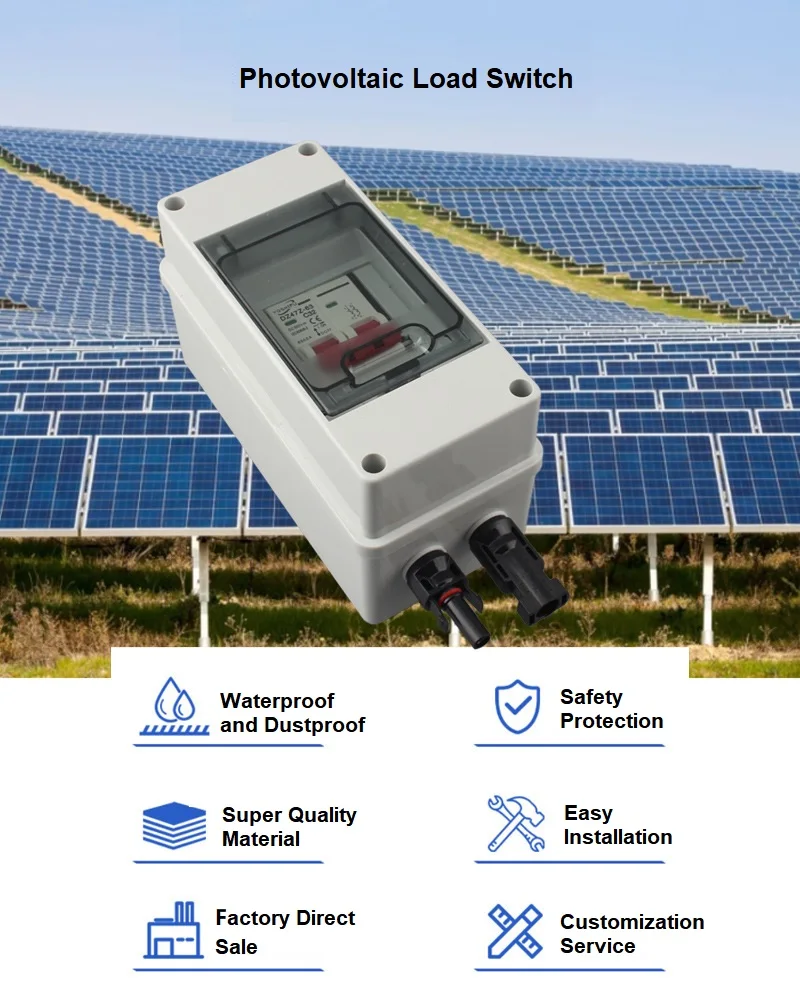 IP65 2P 32A PV DC Disconnect Switch With Mini Circuit Breaker for ...