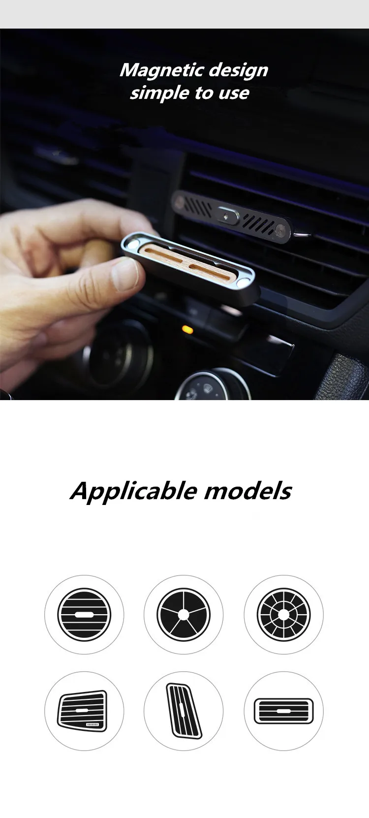 Custom Car Air Freshener Vent Clips - Long Lasting Scent