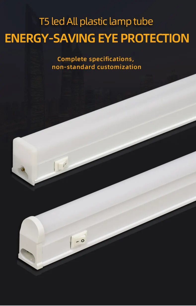 1.2m 0.6m 18w 14w T5 LED Tube Lighting - 50000 Hours Lifespan
