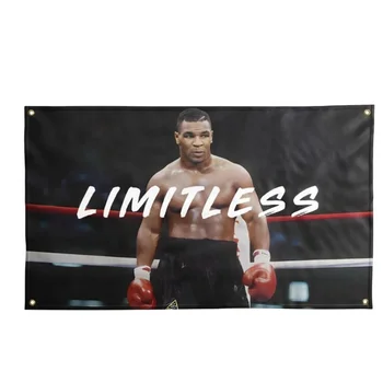 Mike Tyson Poster 3x5 Flag Gym Motivation Fitness Poster Limitless Flag ...