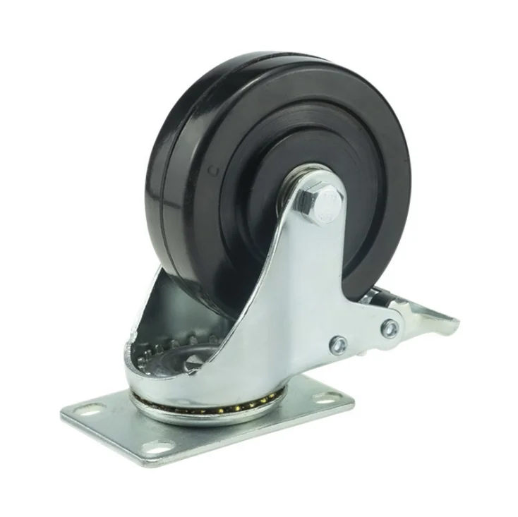 75mm 3 Inch Esd Caster Wheel Double Bearing Castor With Brake - Buy ...