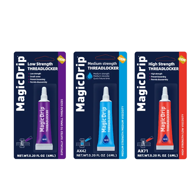6ml Anaerobic Adhesive Threadlocker Small Size Tube Medium Strength ...