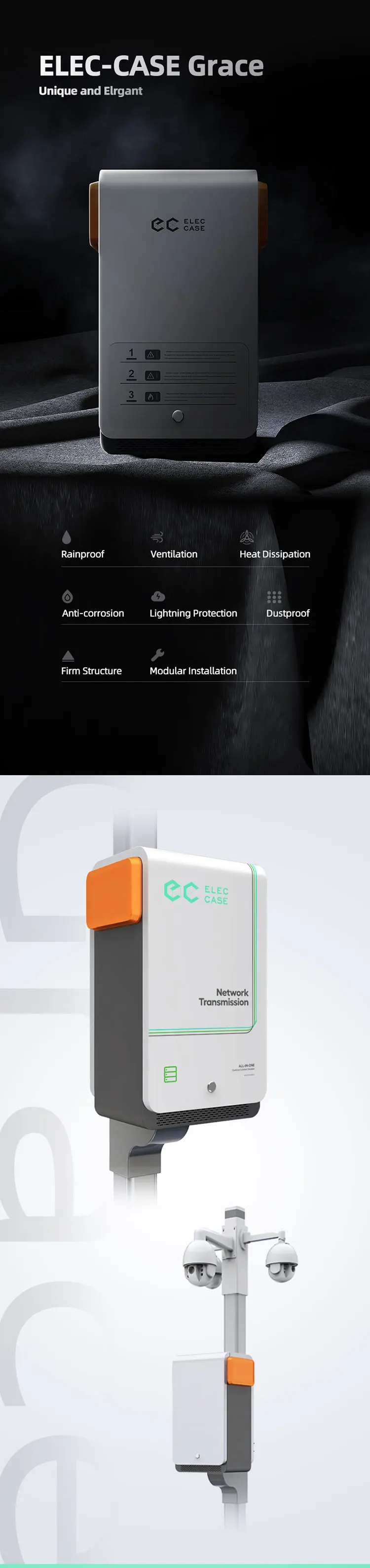 Harwell CCTV Box - Weatherproof Cabinet for Outdoor Electronics