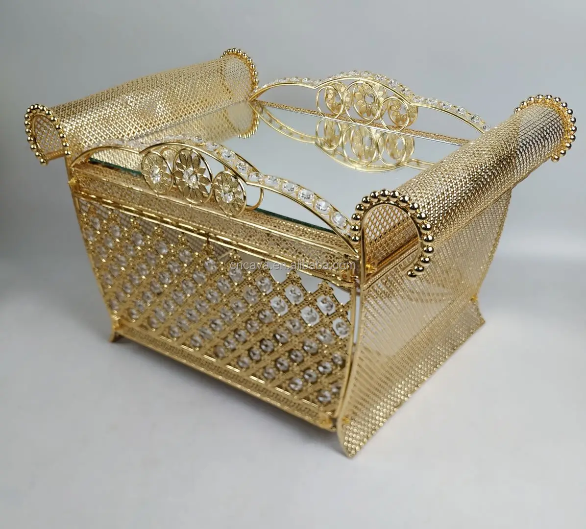 Ethiopian Metal Habesha Coffee Rekebot Table Set with Cups