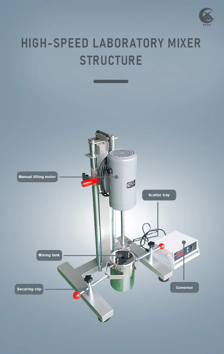 Automatic Laboratory Dispersion Machine SUS304 Agitator